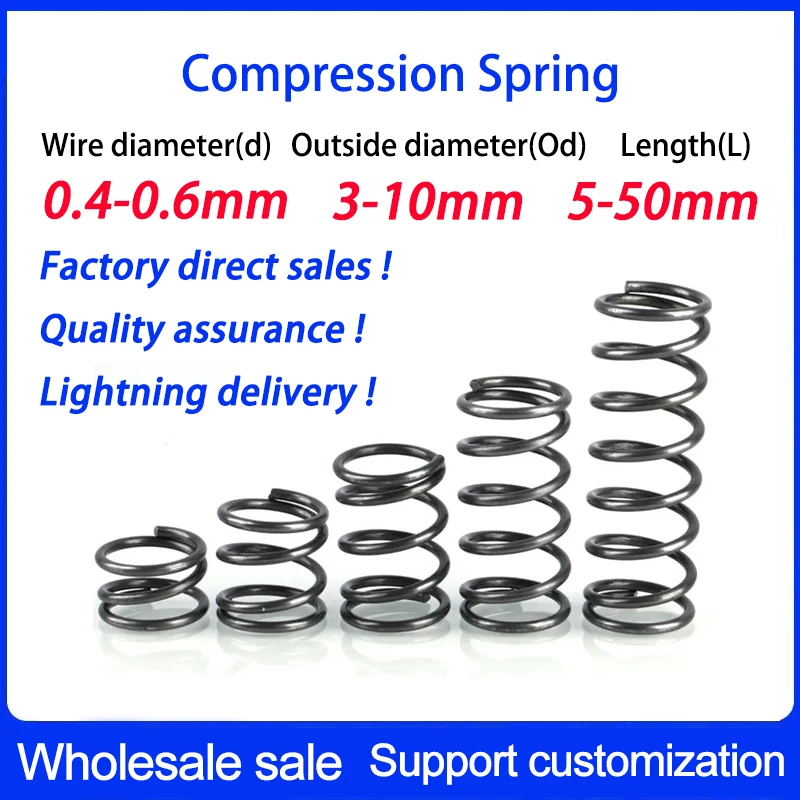 65Mn-Cylidrical-Coil-Compression-Spring-Y-Type-Return-Pressure ...