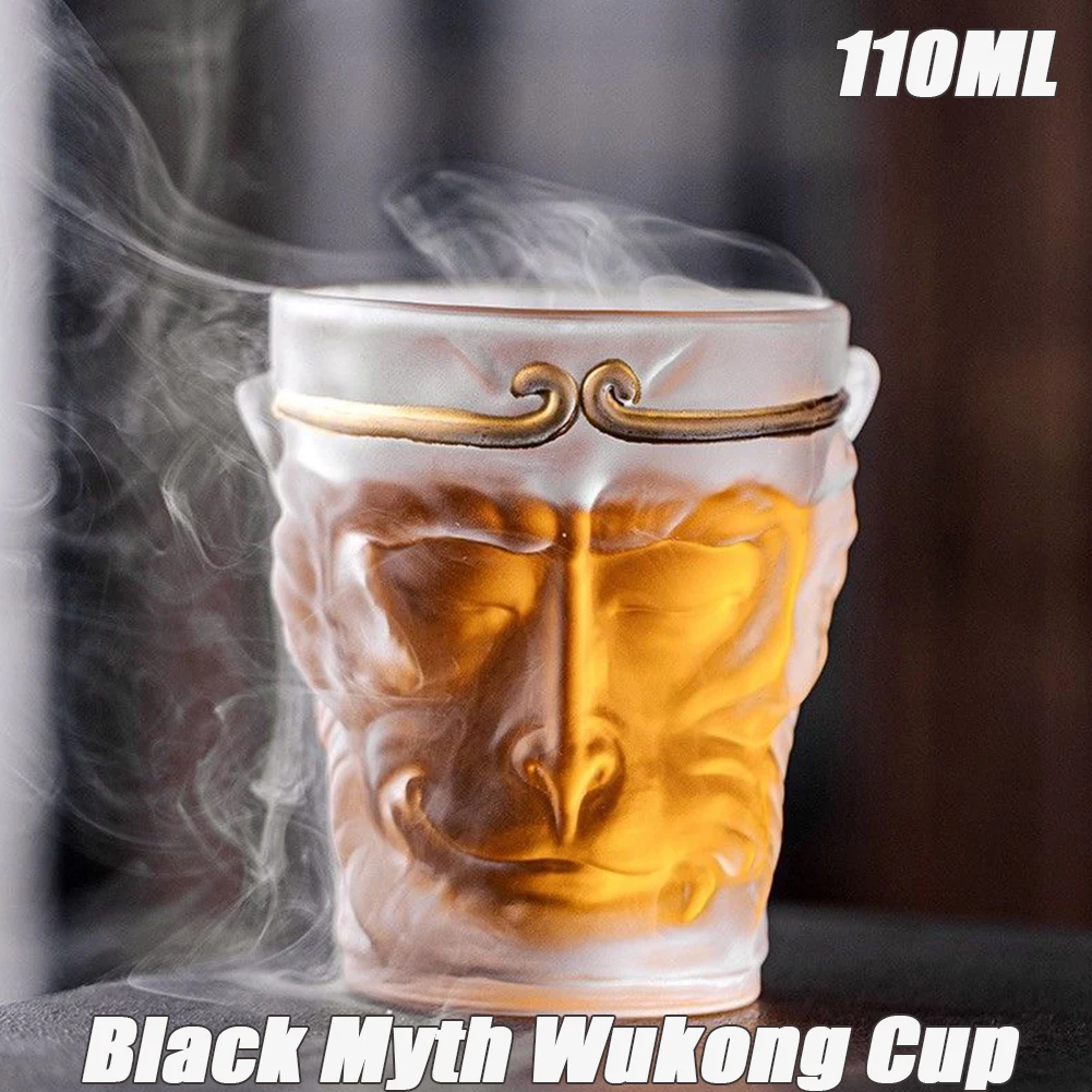 110ml-Monkey-King-Frosted-Clear-Glass-Cup-Chinese-Style-Monkey-King ...