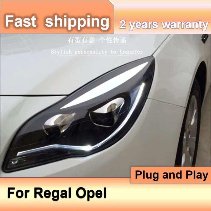 Car Styling for Buick Regal Headlight 2014 2015 2016 Verano Regal Opel ...