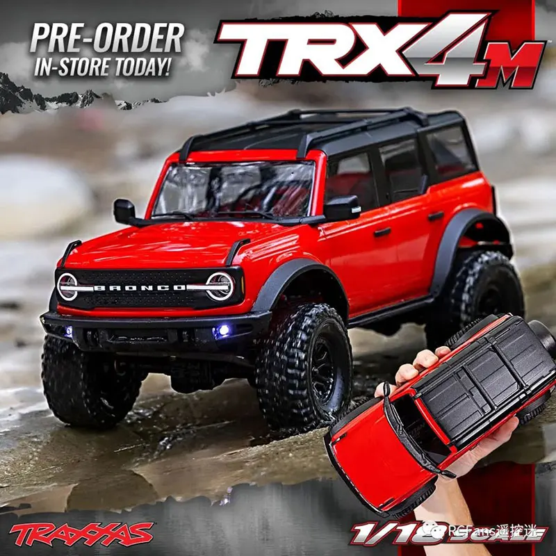 1/18 미니 TRX 4M 전기 등반 차량, 오프로드 RC 크롤러, 97054 모델 장난감, 새로운 시뮬레이션 RC 자동차 ...