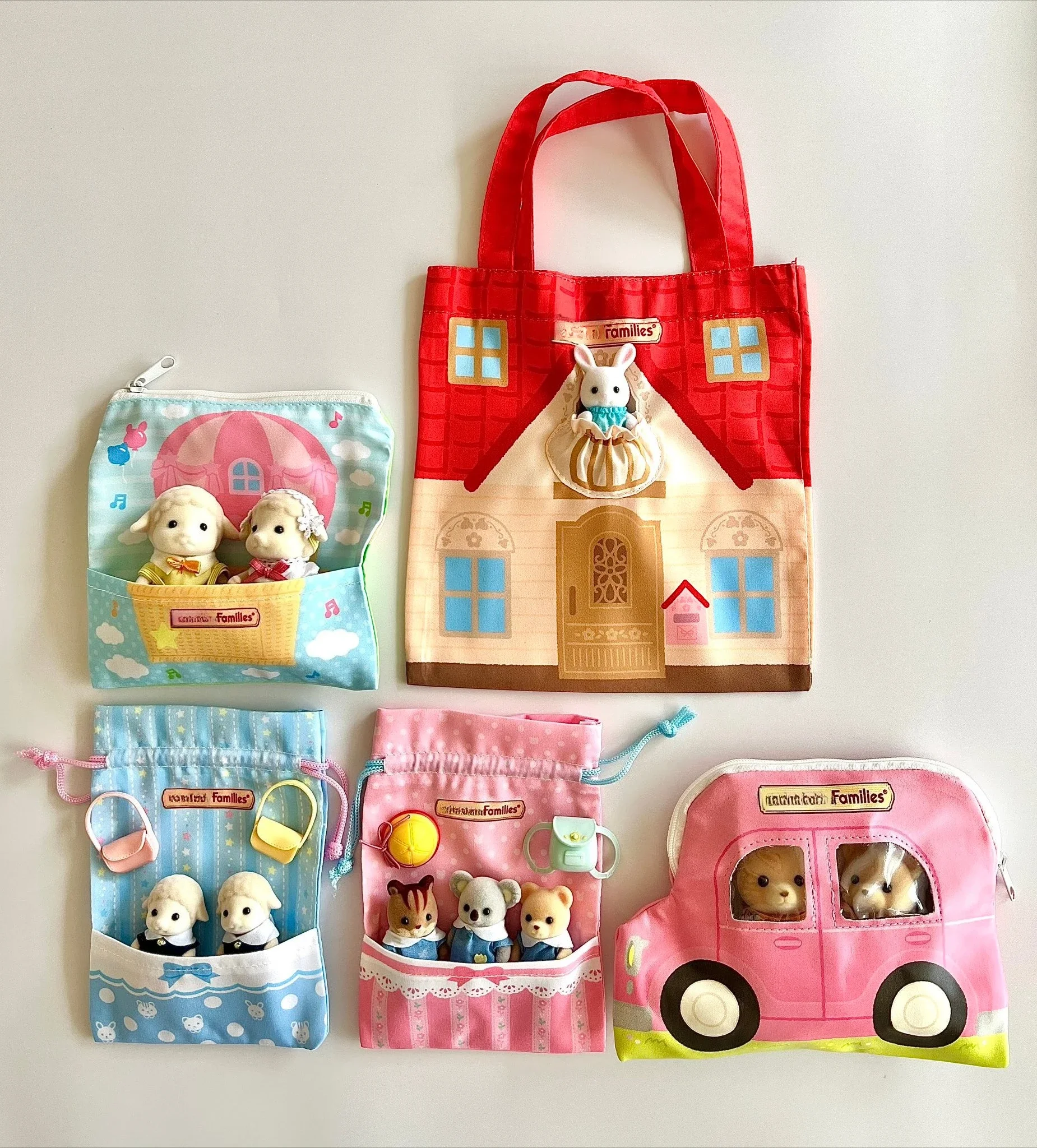 Tarlin capsule toys kawaii forest animals families dolls going out ...
