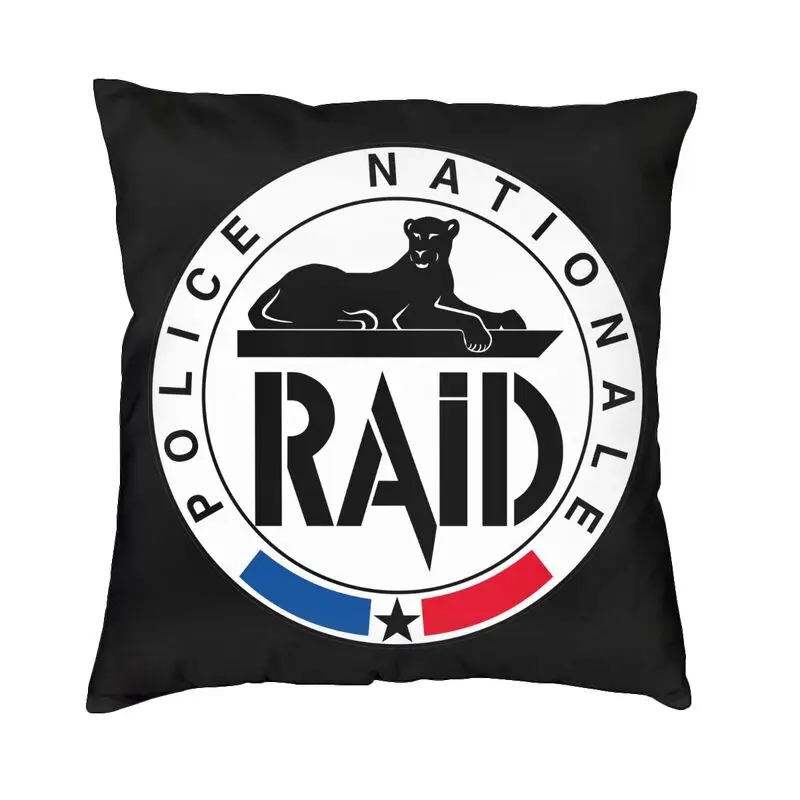 Soft-France-RAID-French-Police-Throw-Pillow-Cover-Home-Decorative ...