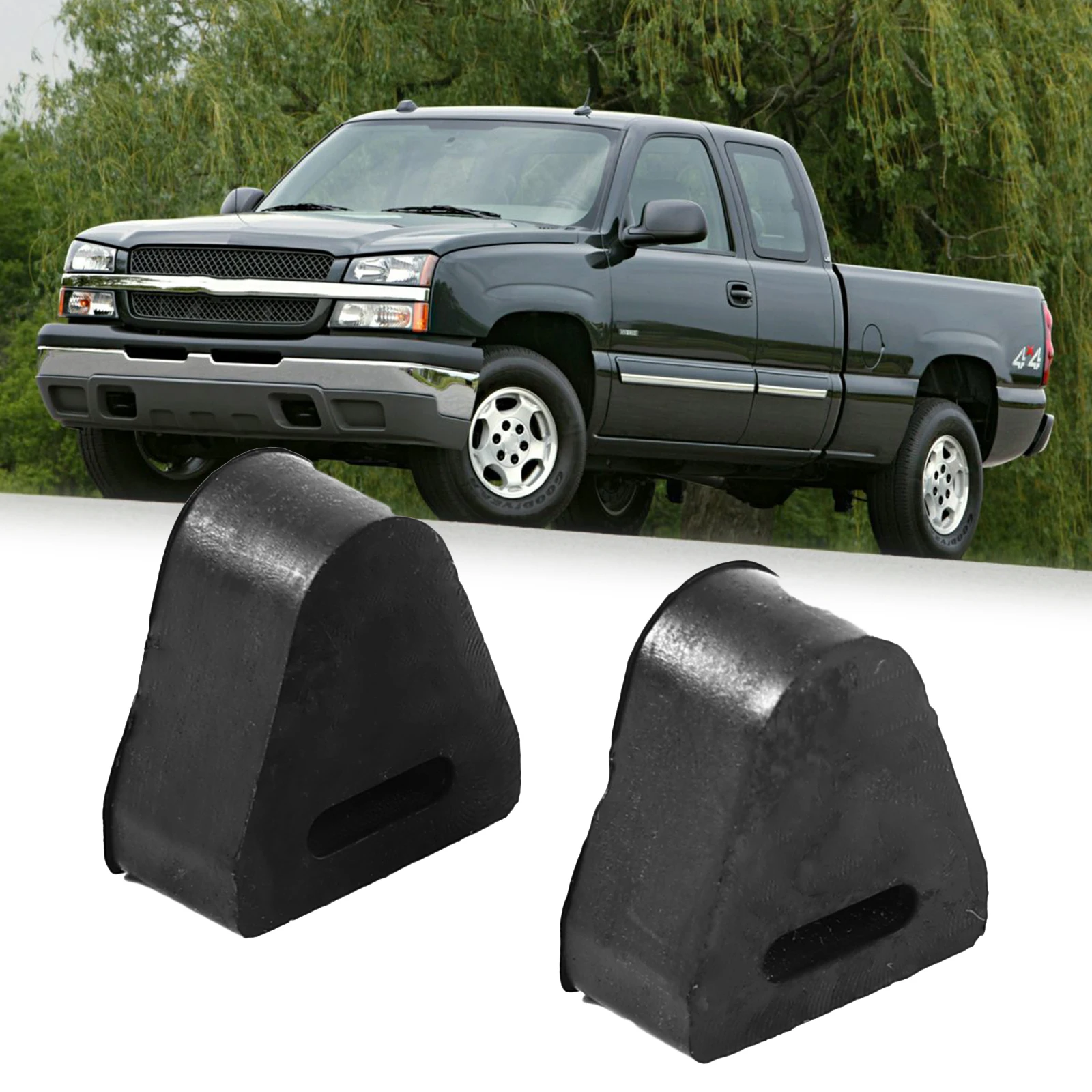2Pcs Tailgate Latch Rubber Stop Bumper End Gate Supports Left Right For ...