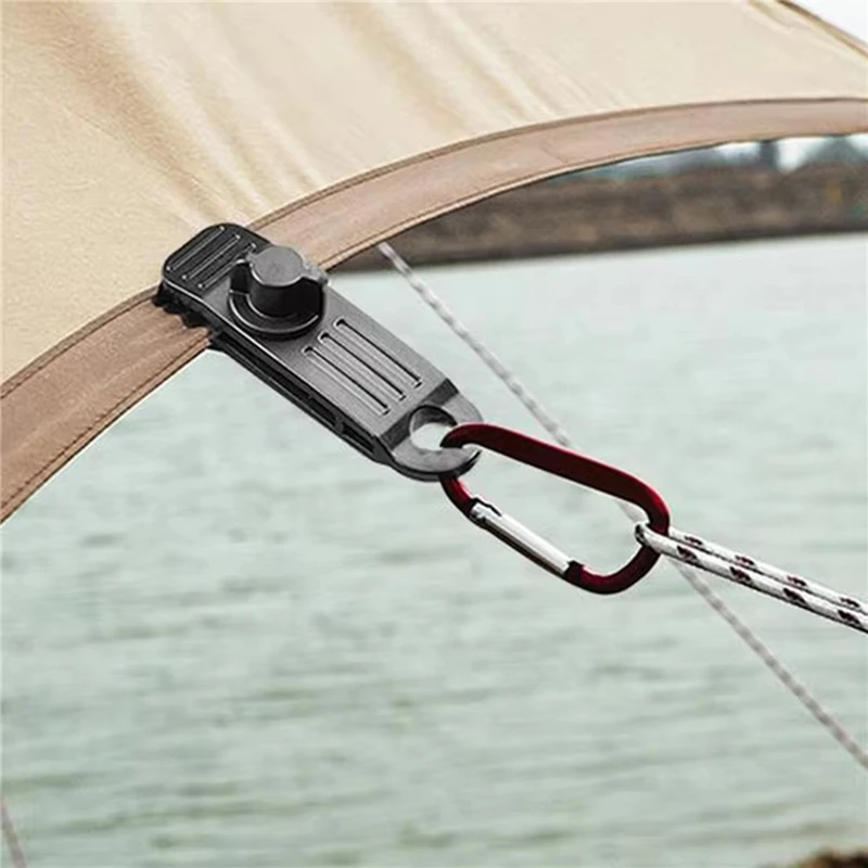 NEW-Tent-Canopy-Clip-Outdoor-Wind-Rope-Reusable-Clamps-Awning-Tarpaulin ...