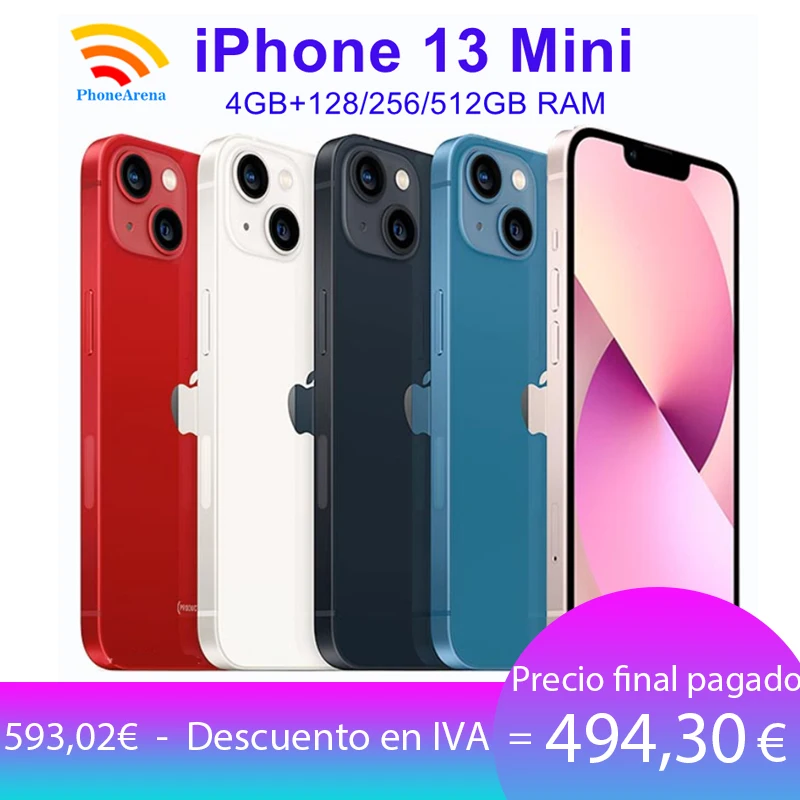 IPhone 13 Mini Original, 95% ", 5,4 GB, 128GB ROM, Super Retina, XDR ...
