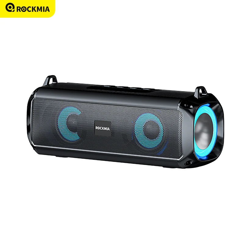 Popular-RGB-LED-Lights-Speaker-Rockmia-EBS-045-BT-5-0-Portable-Wireless ...