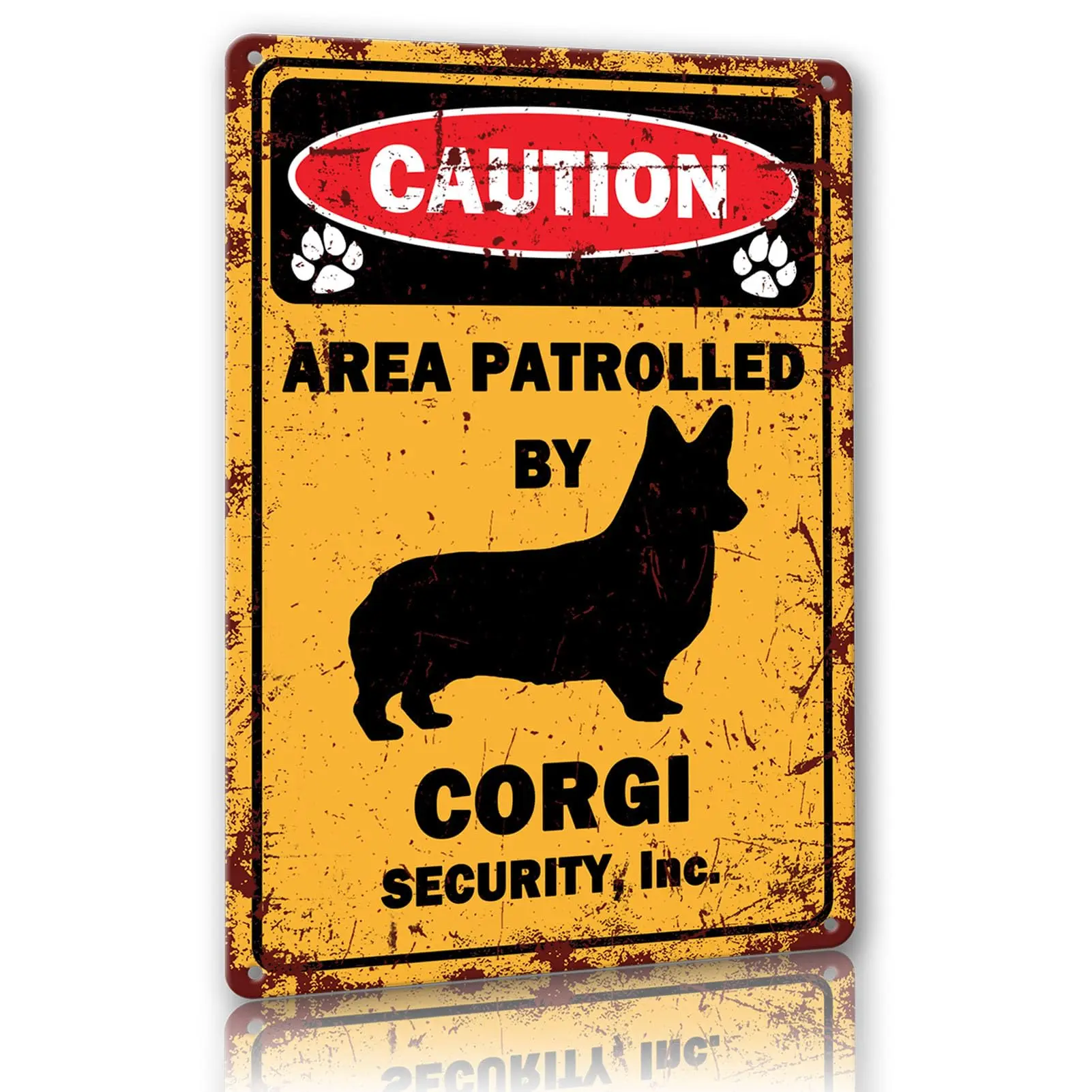 Area-Patrolled-By-Corgi-Sign-Corgi-Gifts-for-Corgi-Lovers-Dog-Metal-Tin ...