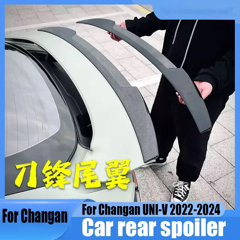 Car-rear-spoiler-decorative-ABS-material-with-shiny-black-carbon-fiber ...