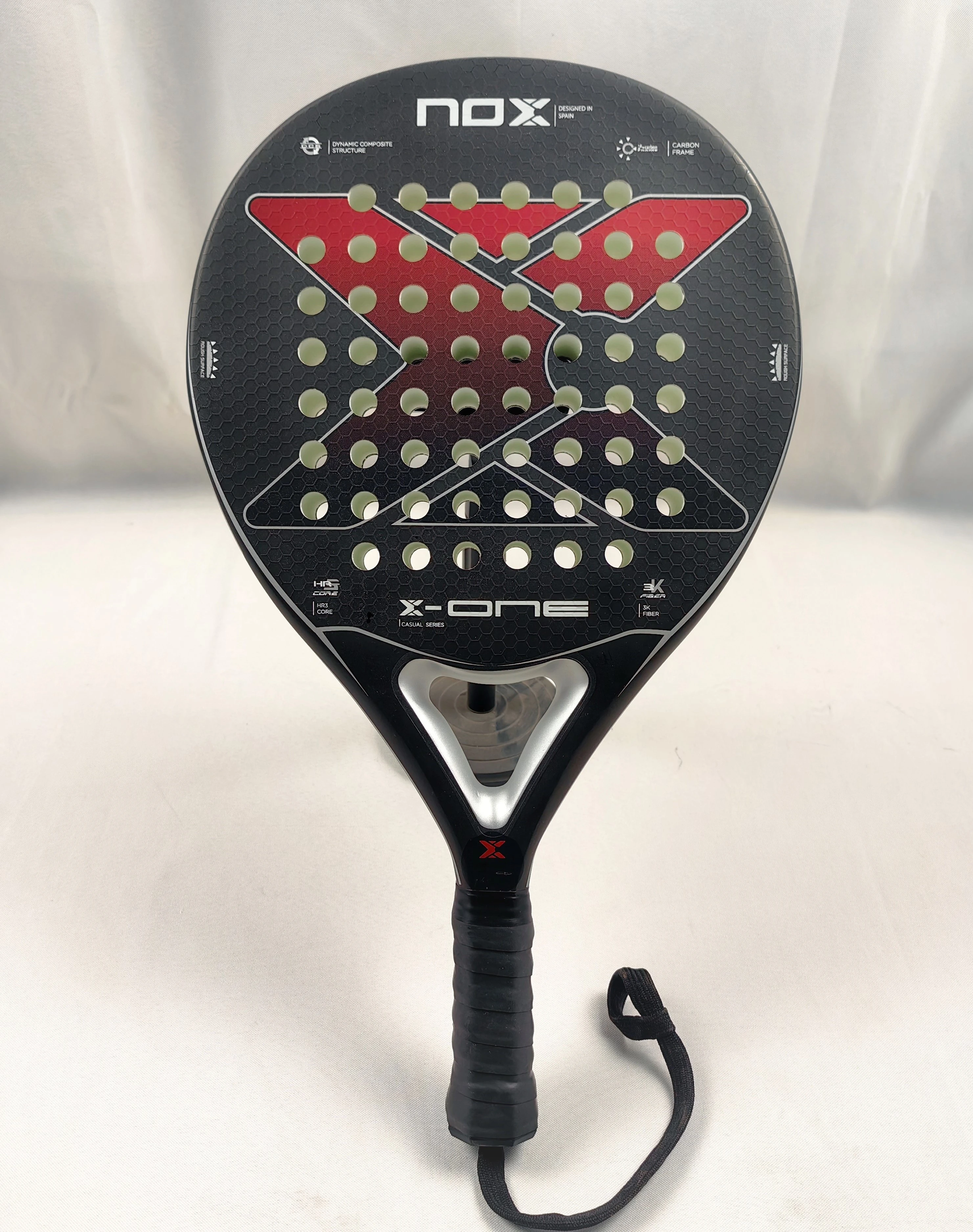 Padel Tennis Racket 3k Carbon Fiber Rough Surface High Balance With Eva ...