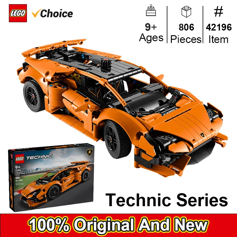 LEGO-42196-Technic-Lamborghini-Hurac-n-Tecnica-Orange-Building-Toy-for ...