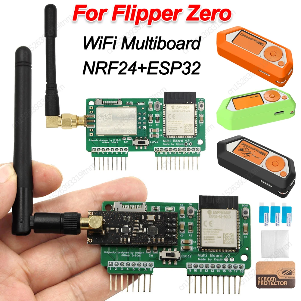 For-Flipper-Zero-WiFi-Multiboard-NRF24-ESP32-Development-Board-Modification-Module-Silicone ...