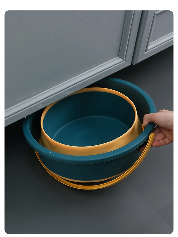 Outillage de camping,Cuve à linge pliable,seau propre pour le tourisme en plein air,seau de ...