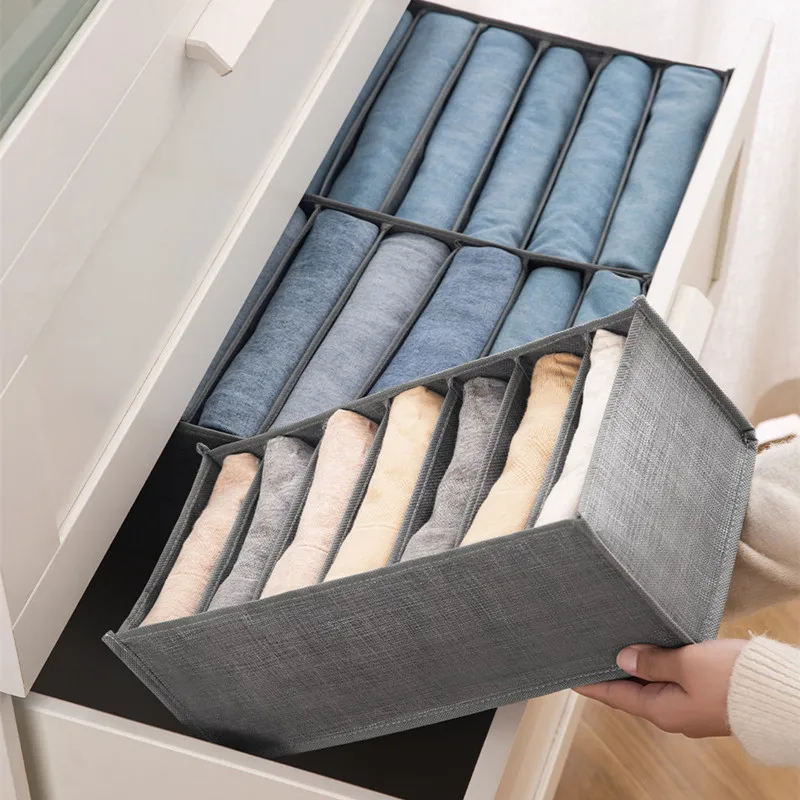Underwear Sock Bra Storage Boxes Jeans Organizer Drawer Separator ...