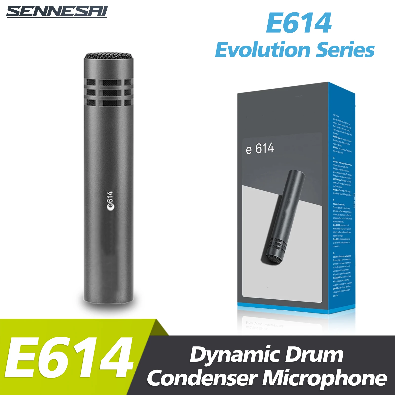 E614 콘덴서 악기 마이크 에볼루션 시리즈 카디오이드 악기 마이크 클램프 마운트 e614, 인기 판매, 고품질 ...