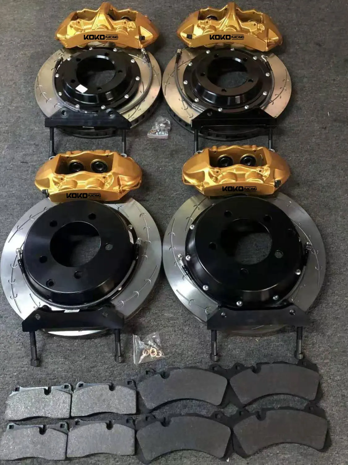 KOKO-Racing-Gold-Brake-System-Brake-Caliper-Kits-Front-Rear-Calipers ...