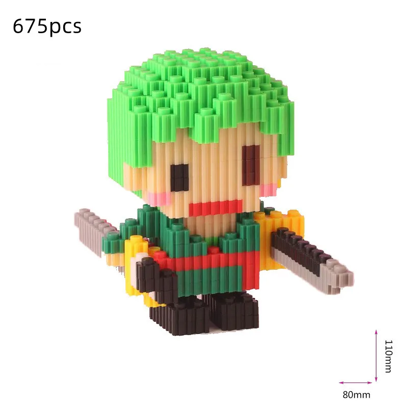 Bloques de construcción de microdiamantes Miniso Luffy Chopper ...