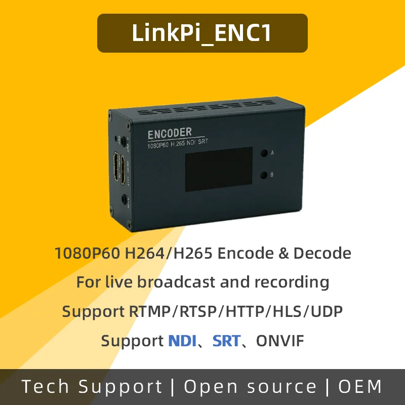 [ENC1] HDMI Encoder Decoder 1080P NDI SRT RTMP RTSP Live Stream IPCam