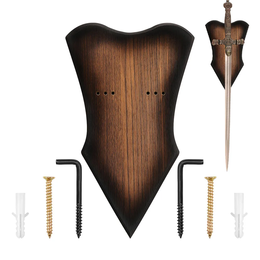 Wall Mount Sword Holder Adjustable Vertical Display Rack ...