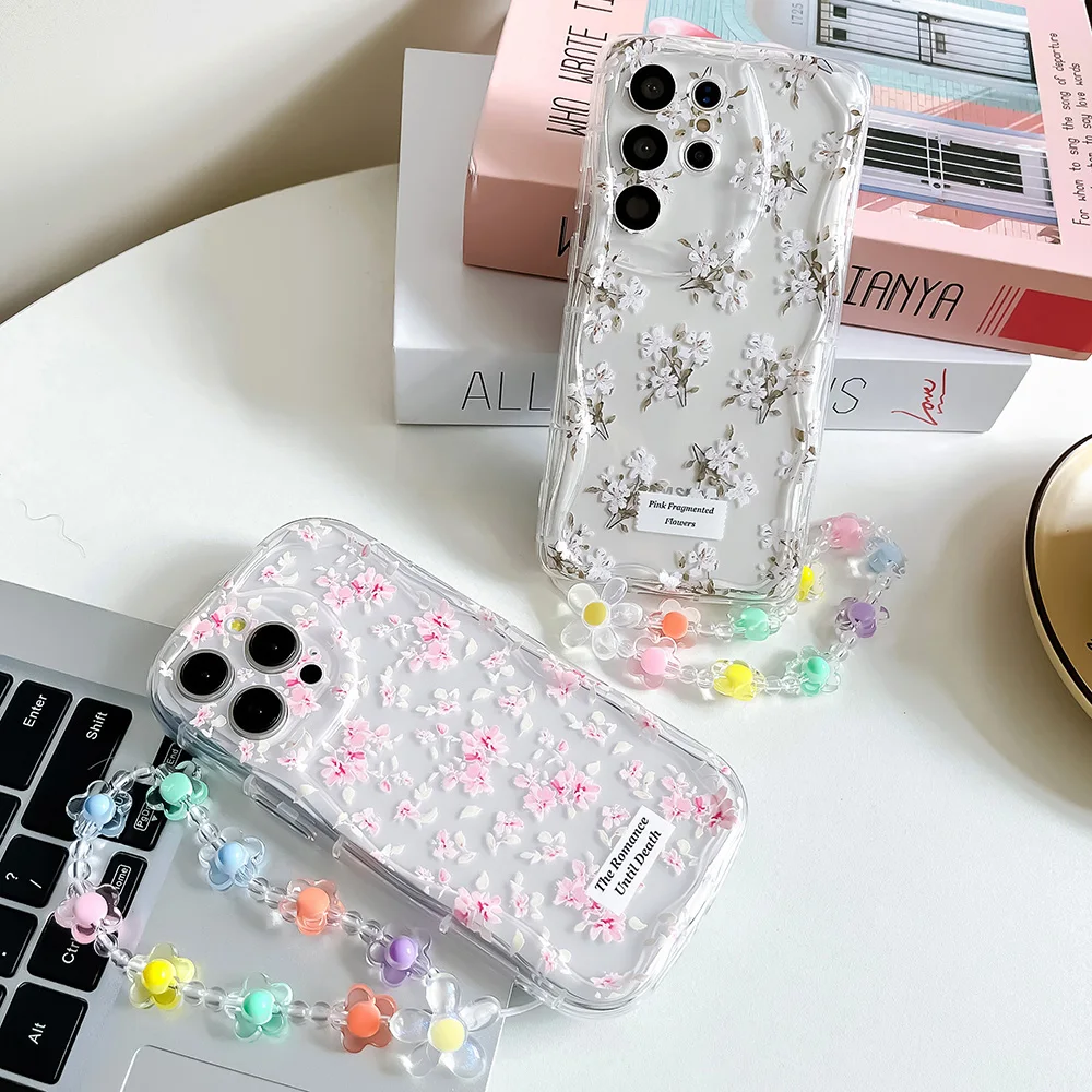 Floral Wrist Chain Phone Case Cover for Honor 90 Lite (NYTSL-NYNY16 ...