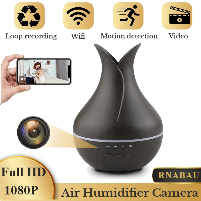 1080p Hd Mini Camera Wifi Air Humidifier Camera Atomizer Camera Motion ...