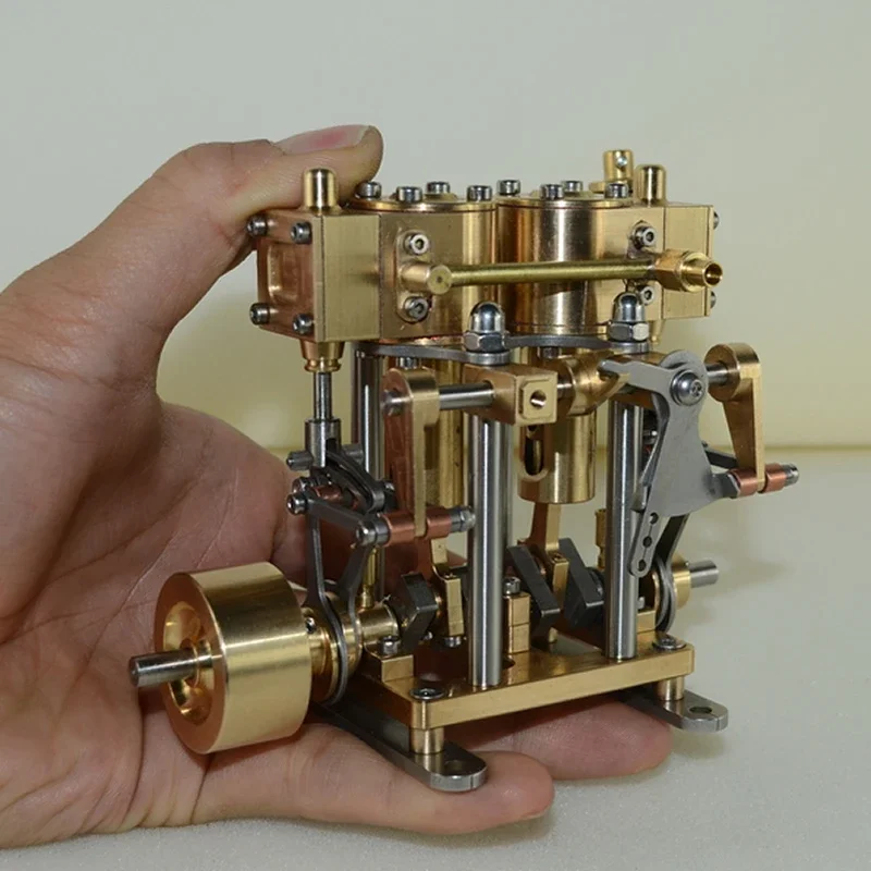 Two-Cylinder-Replicating-Steam-Engine-Model-All-copper-Hand-crafted ...