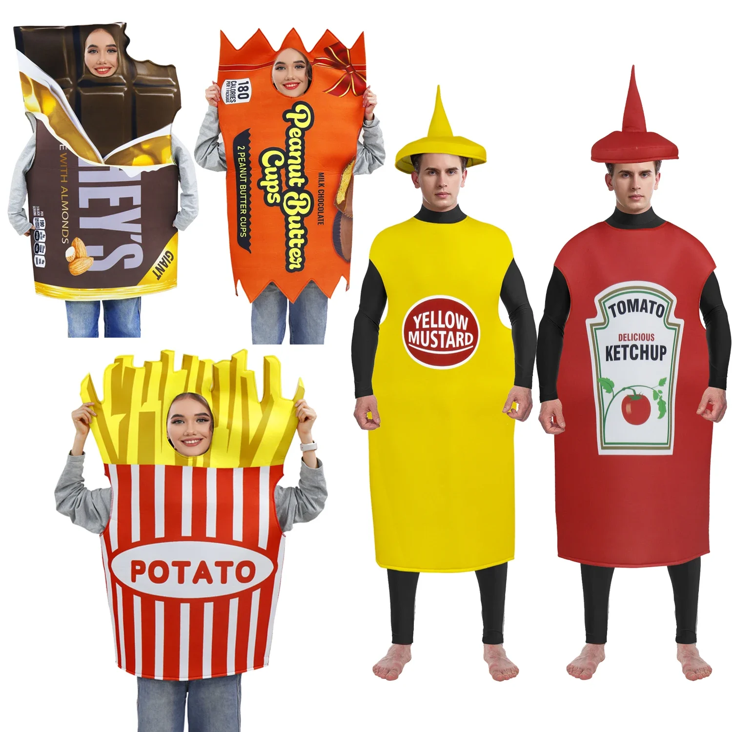 Fun-Food-Party-Cosplay-Costume-Unisex-Adult-Carnival-Stage-Funny-Purim ...