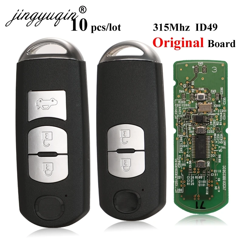 Jingyuqin 10x Original Factory Smart Remote Key Fob 315/433mhz Id49 For ...