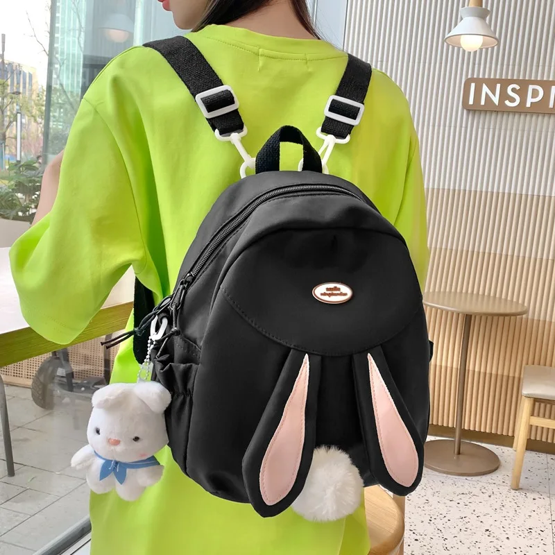 2023 New Ins Cute Rabbit Backpack Student Schoolbag Travel Computer Bag ...