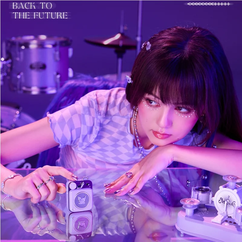 Kawaii Sanrio Kuromi Atomic Phonograph B612 Bluetooth Speaker Rock ...