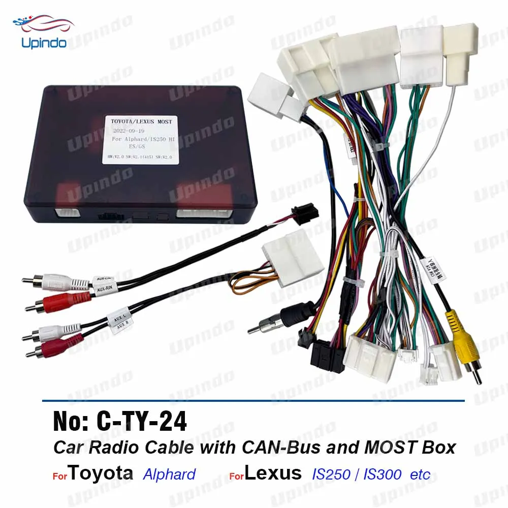 Car-Android-Radio-Cable-Connector-Socket-Power-Wiring-Harness-with-CANBus-MOST-Decoder-for ...