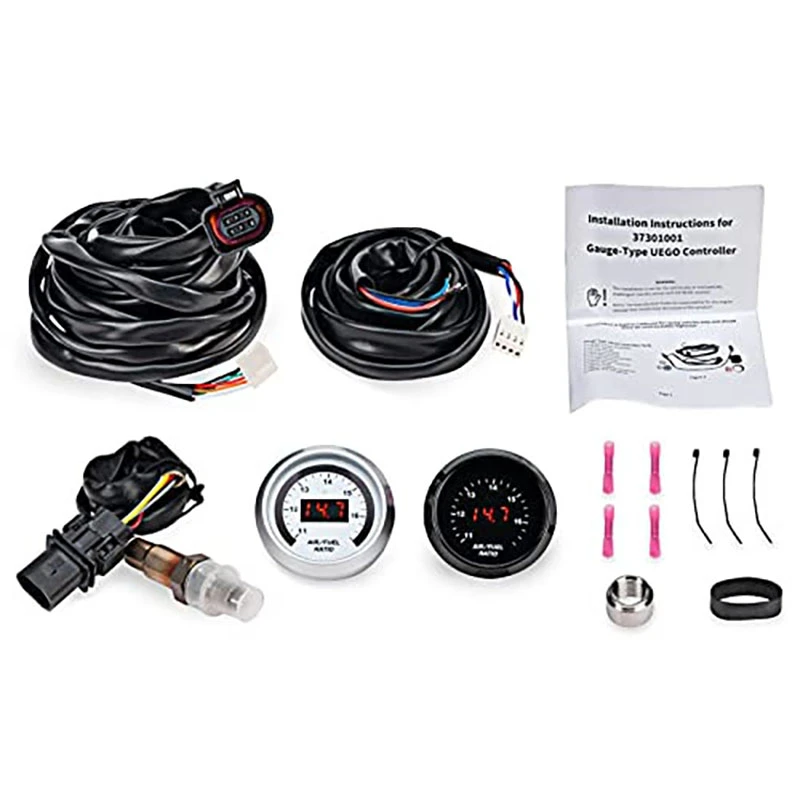 52mm AFR O2 UEGO Wideband Air Fuel Ratio Gauge Kit Genuine 30 4110 LSU ...