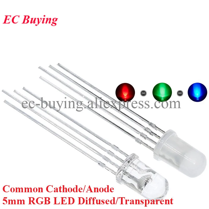 Full-color RGB LED emitindo diodos, Tri-Color, vermelho, verde, azul ...