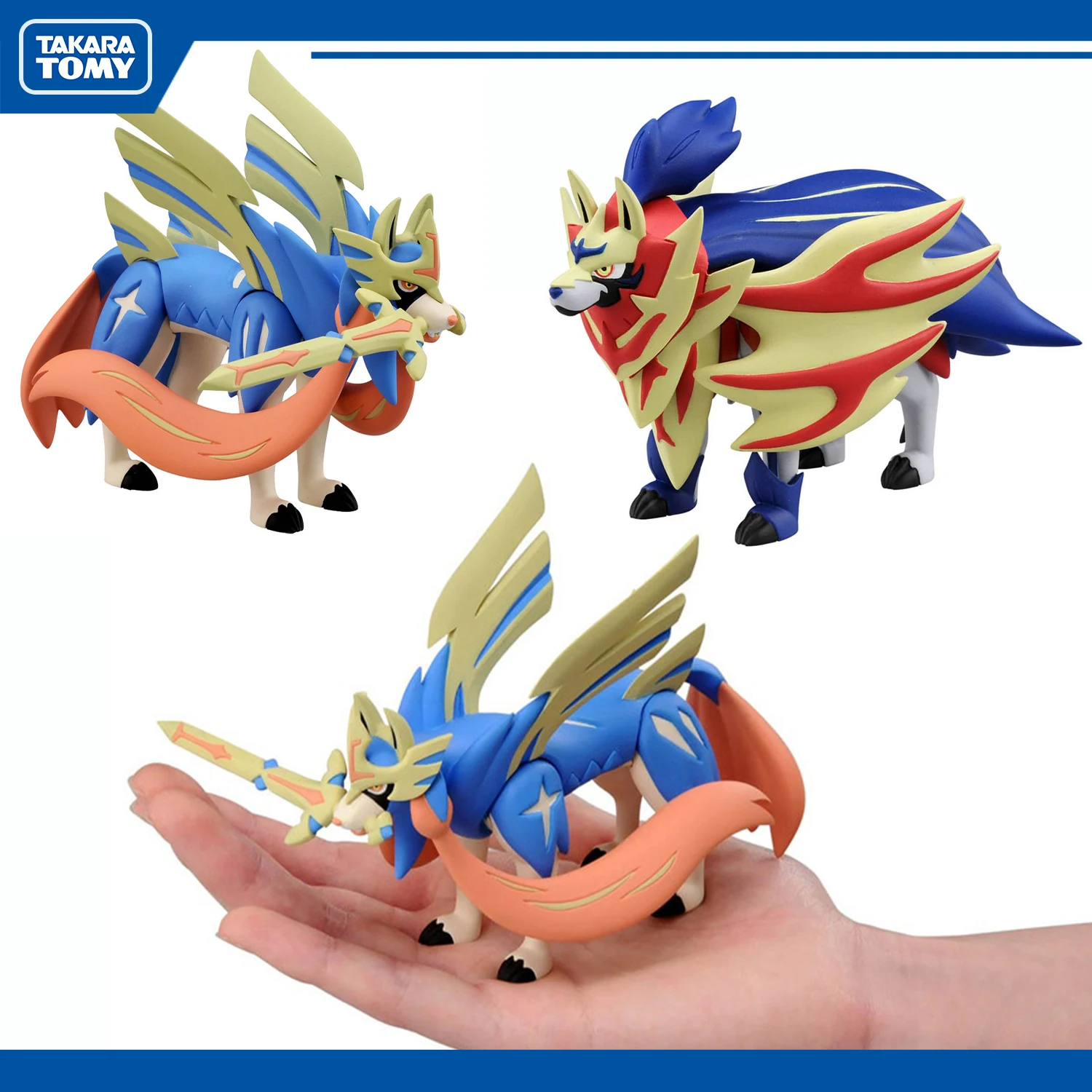 TOMY-Pokemon-Sword-and-Shield-Figure-Kawaii-Zacian-Zamazenta ...