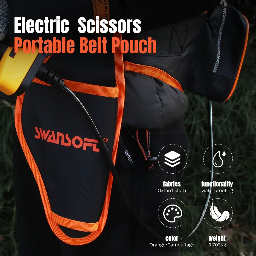 Garden Scissors Waist Bag Electric Pruning Scissors Sheath Pouch ...