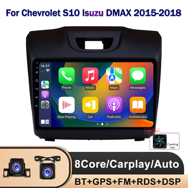 4G WiFi Car Radio For Chevrolet S10 Isuzu DMAX 2015-2018 Android 2 Din ...