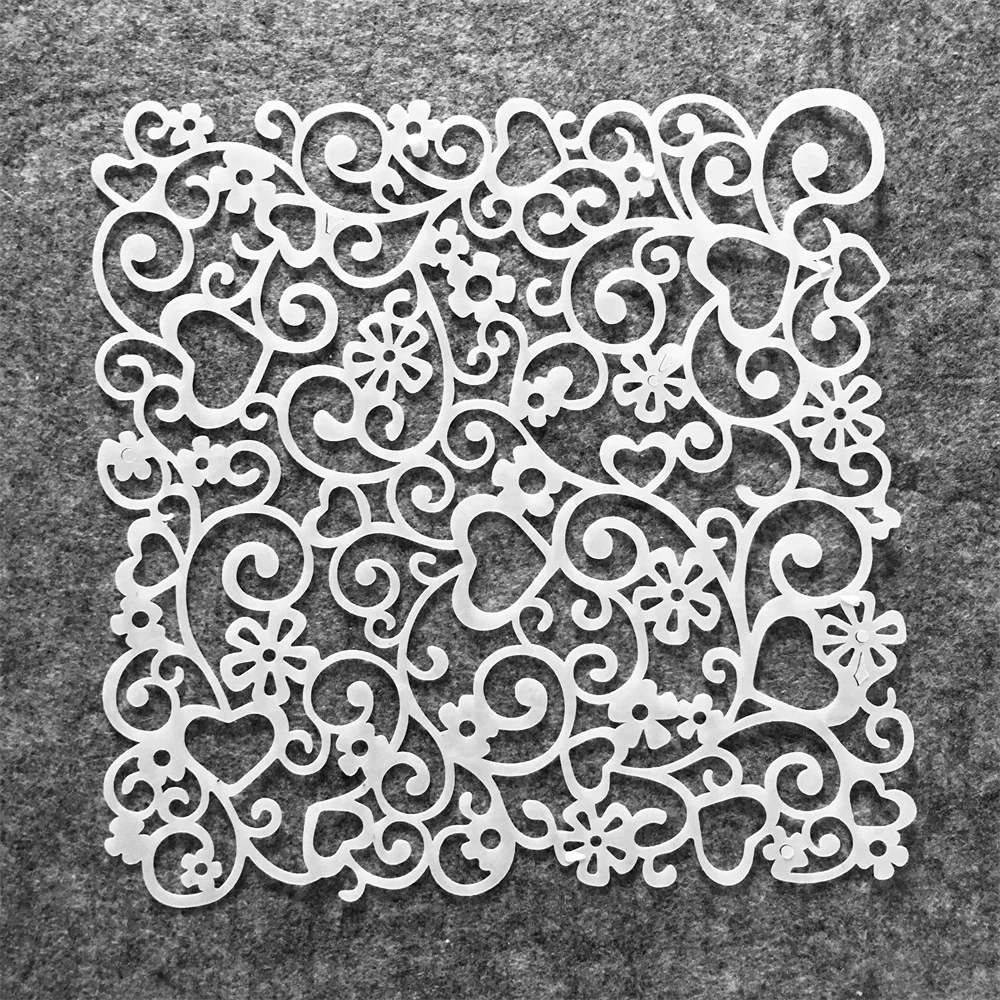 20*20cm Irregular Love Hearts DIY Layering Stencils Painting Scrapbook ...