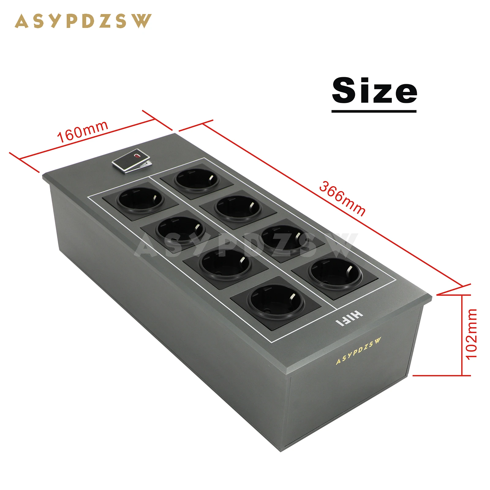 ASYPDZSW AS-EU08 Фильтр питания 8 ШUKO 15A | AliExpress