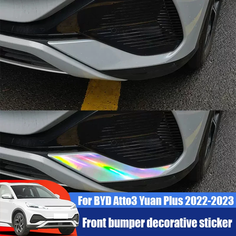 For BYD Atto3 Yuan Plus 2022 2023 Front bumper decoration personalized ...