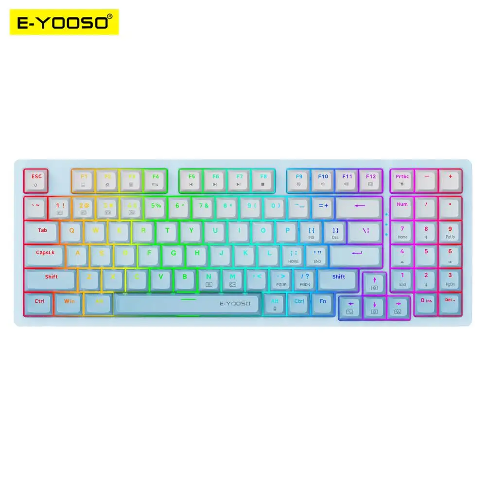 E-YOOSO-Z94-RGB-Mechanical-Gaming-Keyboard-Support-Bluetooth-5-0 ...