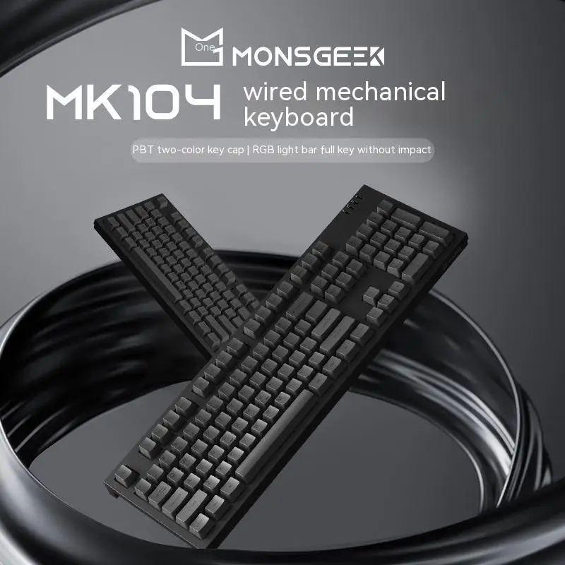 2023-New-Monsgeek-Mk104-Mechanical-Keyboard-Wired-Luminous-Rgb-Light ...