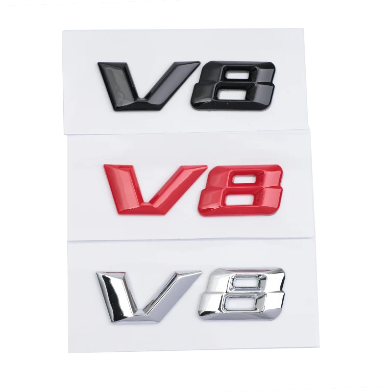 3D-ABS-Chrome-Letters-Car-Fender-Badge-Sticker-V12-V8-Emblem-Logo-For ...