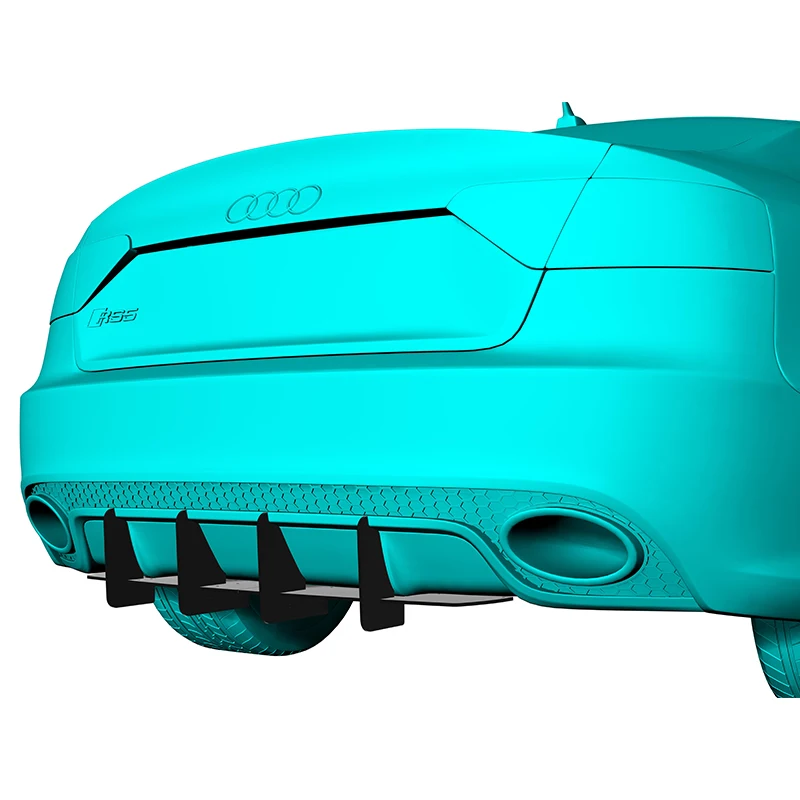 Use For Audi RS5 RS 5 Coupe 2011--2014 Year Rear Diffuser Bumper Lips ...