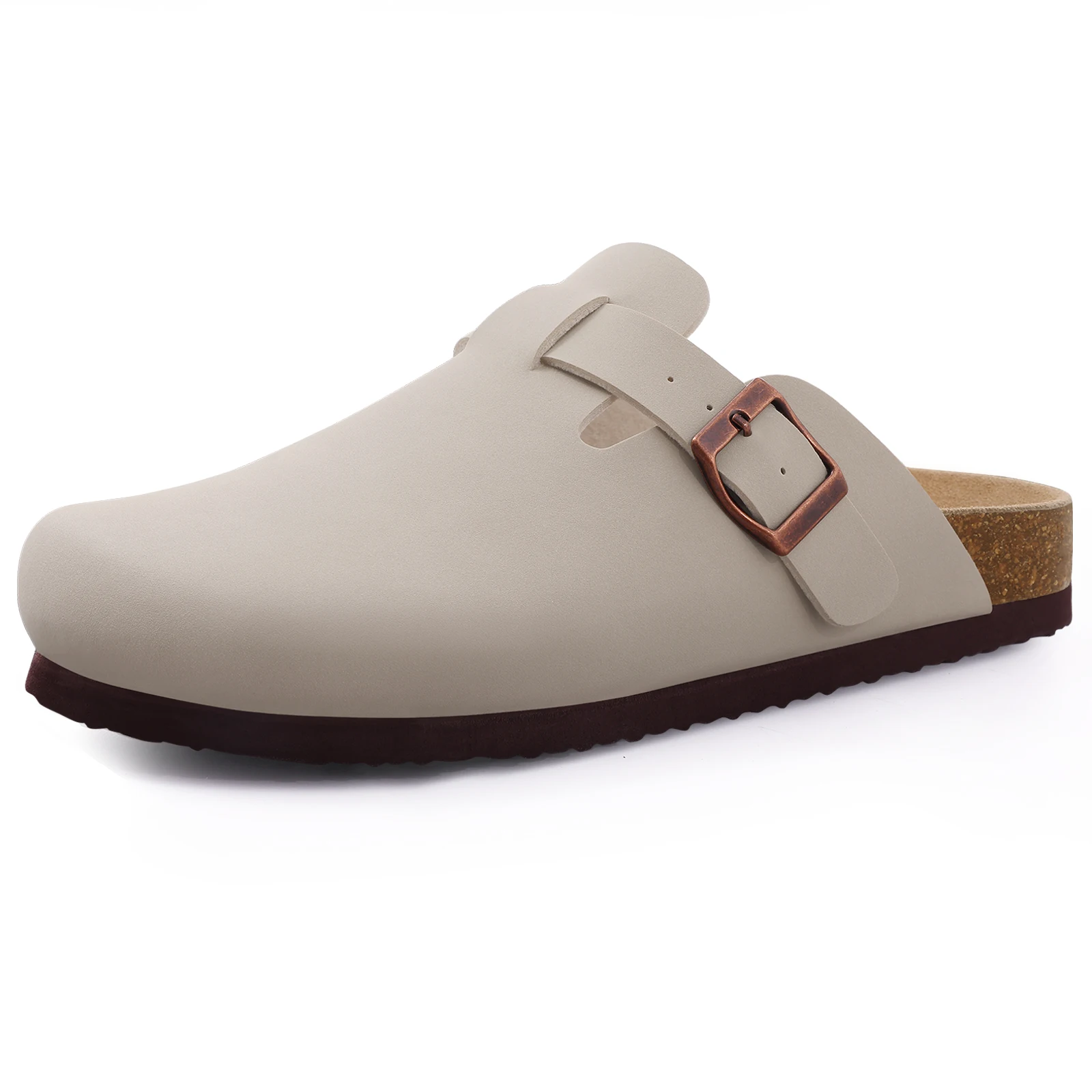 Pallene-Classic-Suede-Clogs-For-Women-Men-Slip-on-Cork-Footbed-Soft ...
