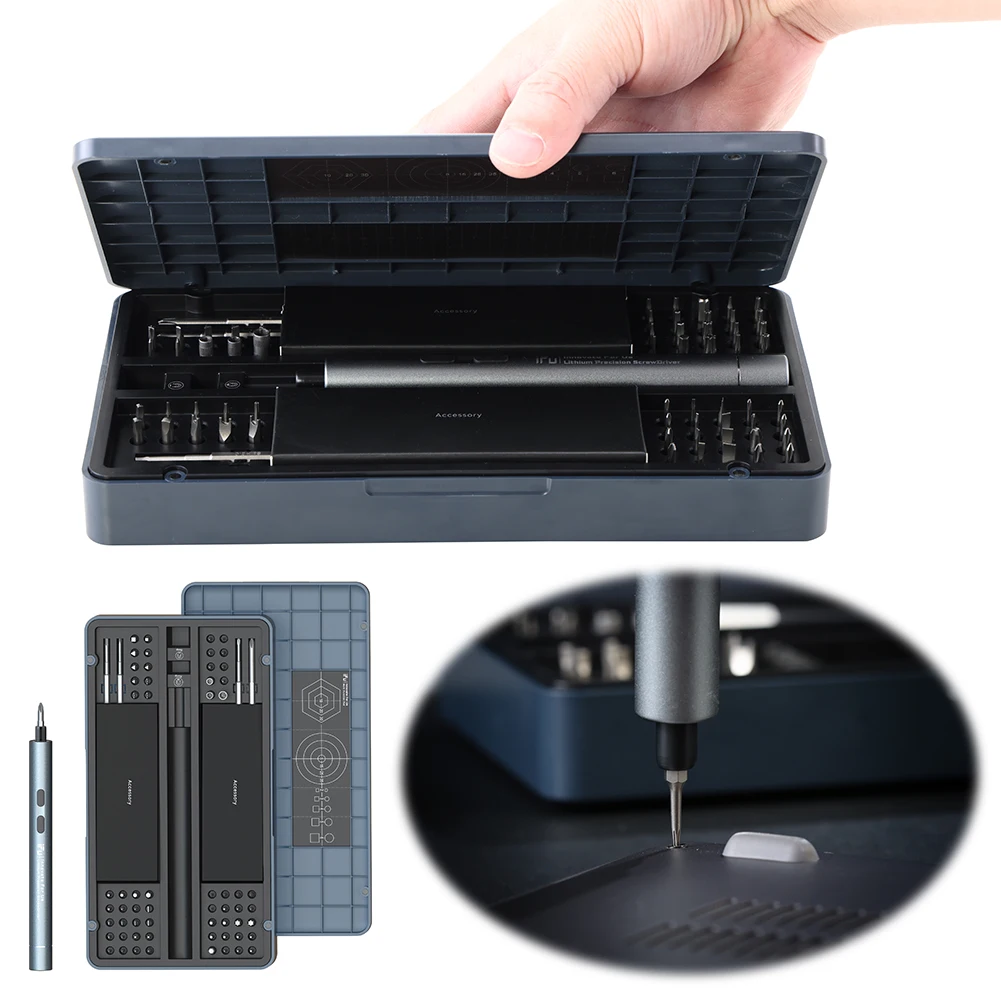 Screwdriver-Kit-Bits-Repair-Tool-with-LED-Lighting-Mini-Rechargeable ...