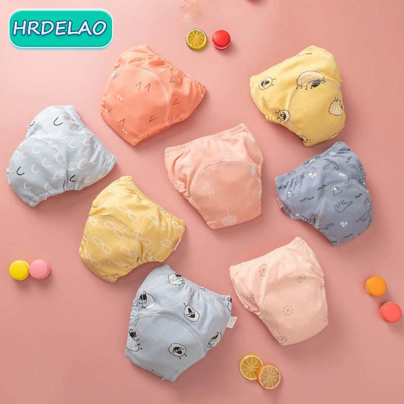 Baby-Waterproof-6-Layer-Cotton-Gauze-Marine-Animal-Sheep-Diapers ...