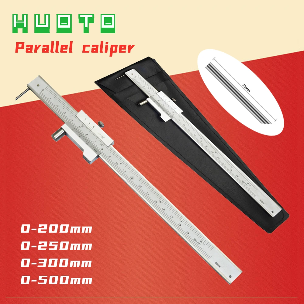 0-200mm-Marking-Vernier-Caliper-With-Carbide-Scriber-needle-Parallel ...