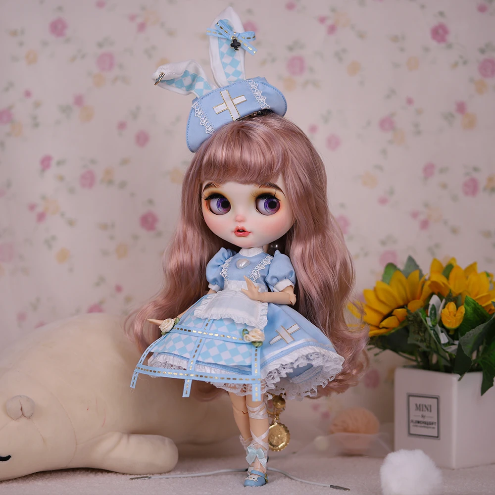 Hannah – Premium Custom Neo Blythe Doll with Multi-Color Hair, White ...