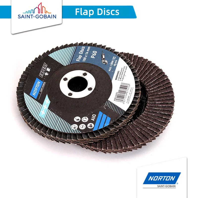 Saint Gobain Norton Expert Louver P60 P80 Angle Grinder Polishing Disc ...