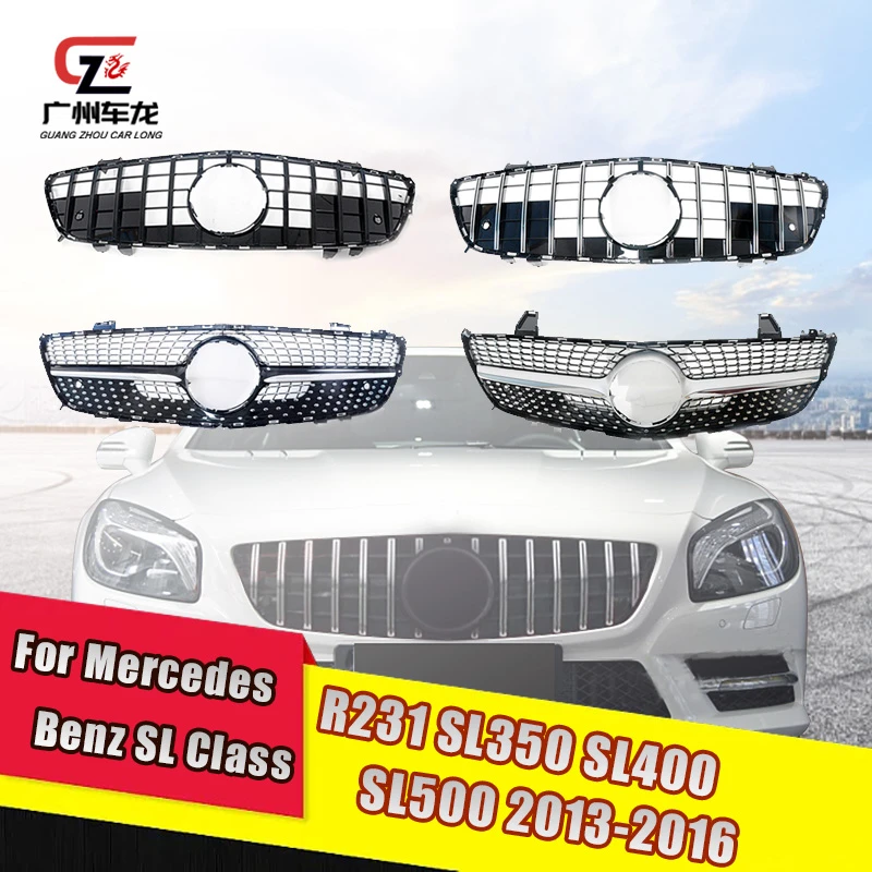 Car Front Grill For Mercedes Benz SL Class R231 SL350 SL400SL500 2013 ...