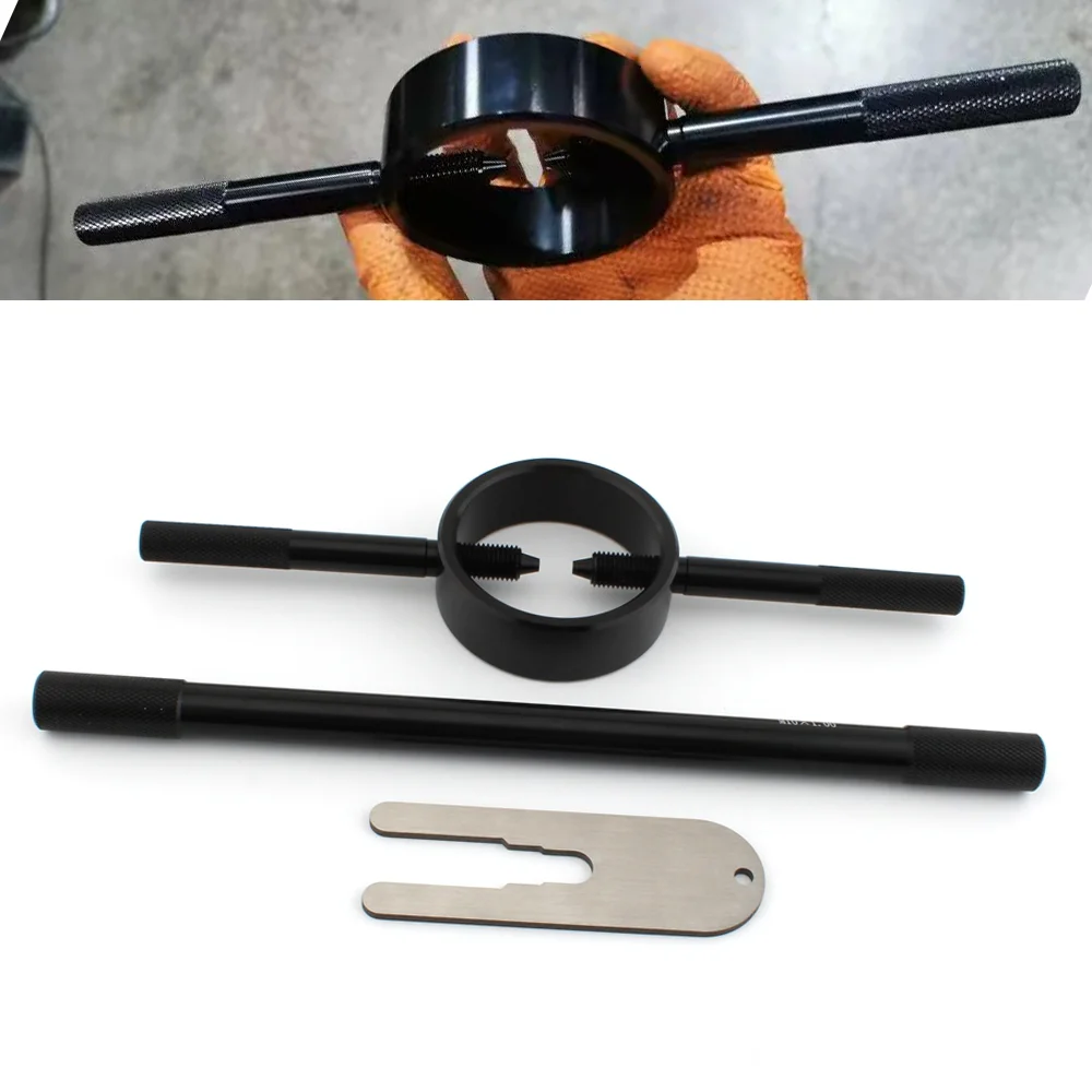 Motorcycle Black Fork Spring Compressor Tool Kit For Honda CBR 600 1000 ...
